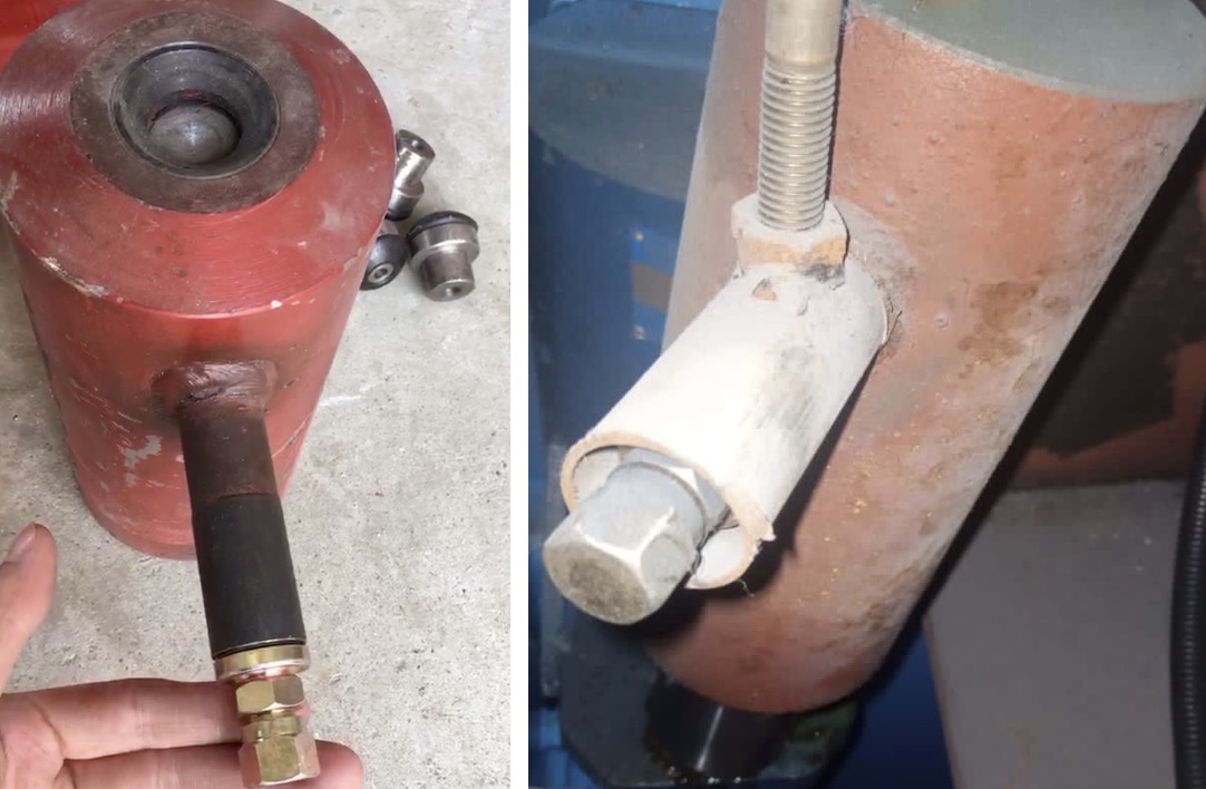 how to fill nitrogen to a QC12Y swing beam type hydraulic cutting ...