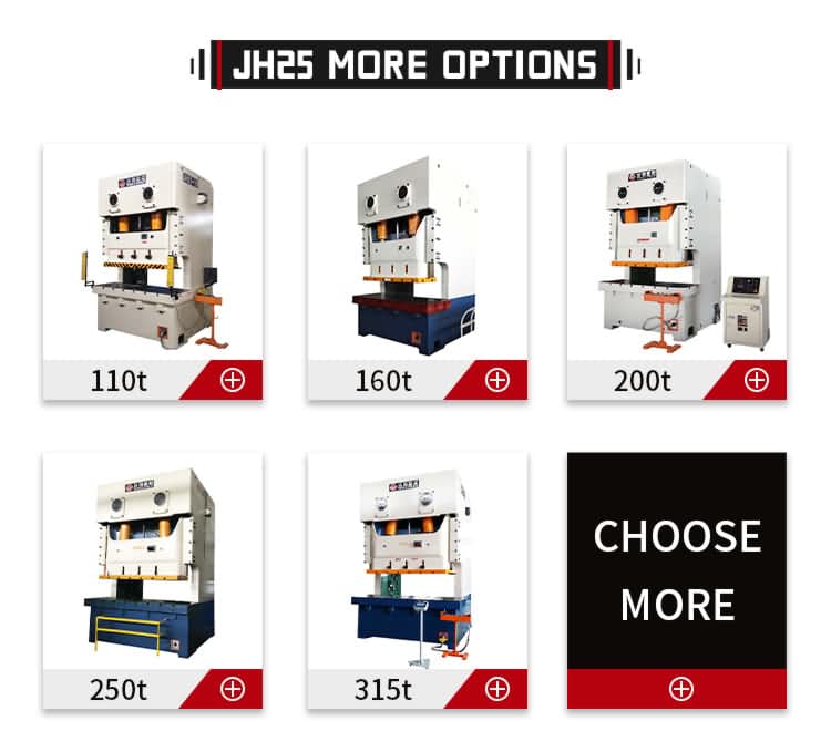 World Brand JH25 110 Ton Double Crank C Type Mechanical Press- WORLD ...